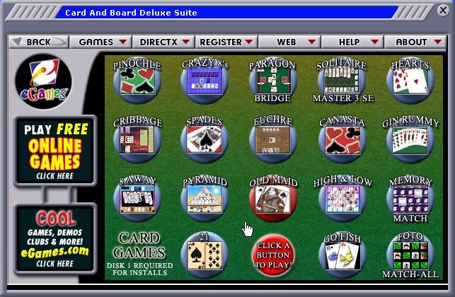 Screenshot of Deluxe Suite: Card & Board Games (Windows, 2003) - MobyGames