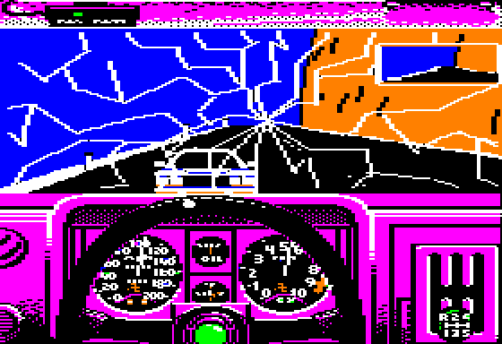 Screenshot of Test Drive (Apple II, 1987) - MobyGames