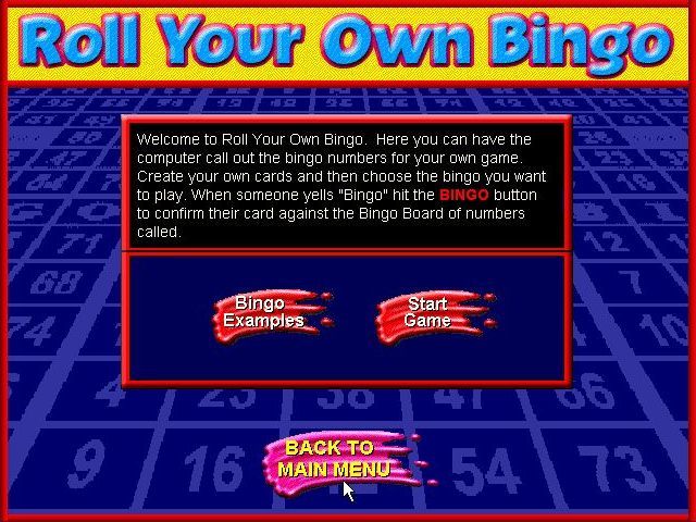 Screenshot of Bingo Master (Windows, 1999) - MobyGames