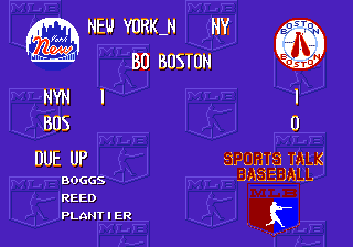 Screenshot of Sports Talk Baseball (Genesis, 1992) - MobyGames