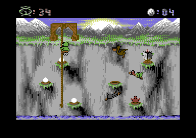 Screenshot of Eskimo Games (Commodore 64, 1989) - MobyGames