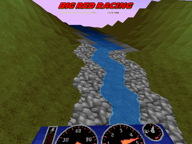 Screenshot of Big Red Racing (DOS, 1995) - MobyGames