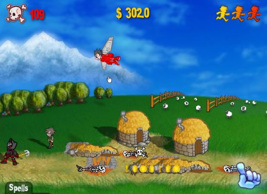 Screenshot of Pillage the Village (Browser, 2007) - MobyGames