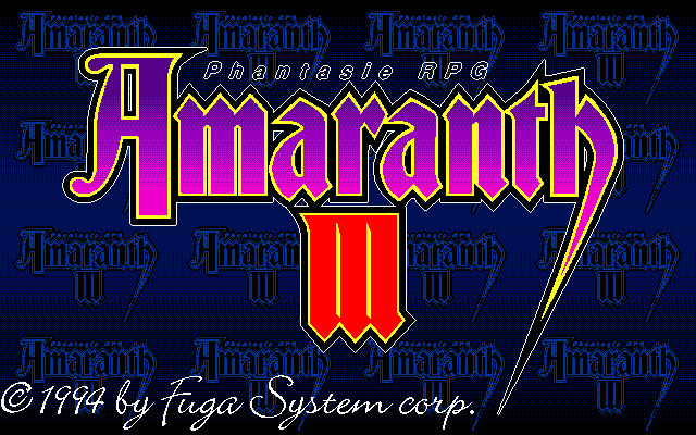 Screenshot of Amaranth III (PC-98, 1994) - MobyGames