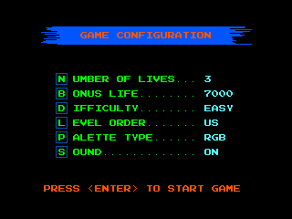 Screenshot of Donkey Kong (TRS-80 CoCo, 2007) - MobyGames