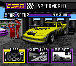 Screenshot of ESPN Speed World (Genesis, 1994) - MobyGames