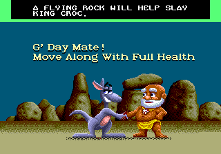 Screenshot of Outback Joey (Genesis, 1993) - MobyGames