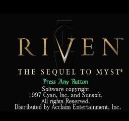 Screenshot of Riven: The Sequel to Myst (PlayStation, 1997) - MobyGames