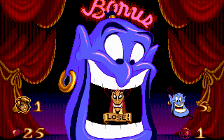 Screenshot of Disney's Aladdin (DOS, 1993) - MobyGames