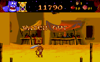 Screenshot of Disney's Aladdin (DOS, 1993) - MobyGames