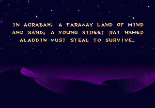 Screenshot of Disney's Aladdin (Genesis, 1993) - MobyGames