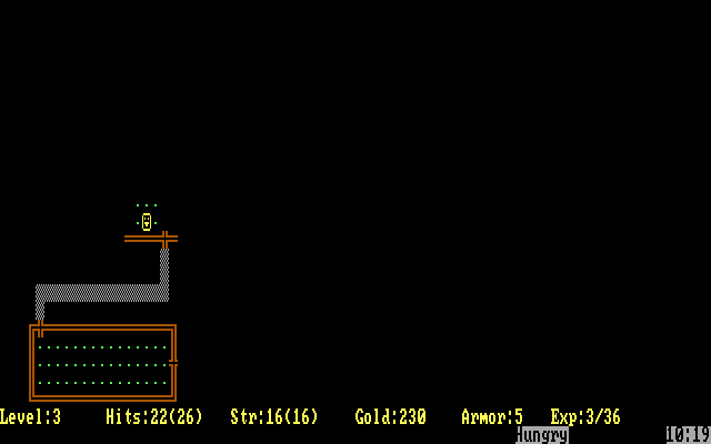 Screenshot of Rogue (DOS, 1980) - MobyGames