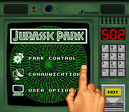 Screenshot of Jurassic Park (SNES, 1993) - MobyGames