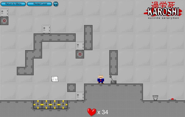 Screenshot of Karoshi: Suicide Salaryman (Browser, 2008) - MobyGames