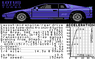 Screenshot of Test Drive (Commodore 64, 1987) - MobyGames