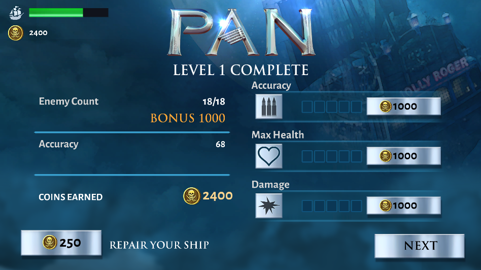 Screenshot of Pan: Escape to Neverland (Browser, 2015) - MobyGames