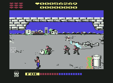 Screenshot of Cabal (Commodore 64, 1988) - MobyGames