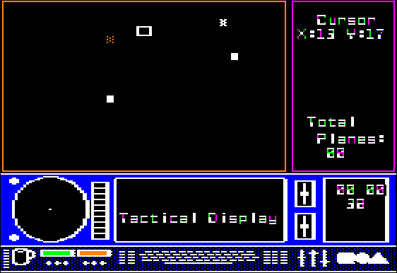Screenshot of Skyfox (Apple II, 1984) - MobyGames