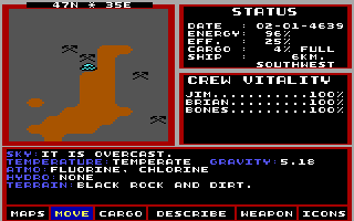 Screenshot of Starflight 2: Trade Routes of the Cloud Nebula (DOS, 1989 ...