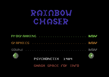 Screenshot of Rainbow Chaser (Commodore 64, 1989) - MobyGames