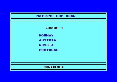 Screenshot of Tracksuit Manager (Amstrad CPC, 1988) - MobyGames