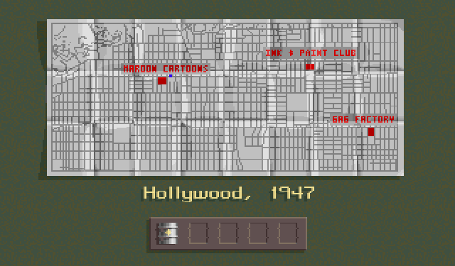 Screenshot of Who Framed Roger Rabbit (Amiga, 1988) - MobyGames