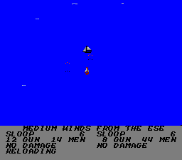 Screenshot of Sid Meier's Pirates! (NES, 1987) - MobyGames