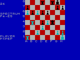 Screenshot of Spectrum Voice Chess (ZX Spectrum, 1982) - MobyGames