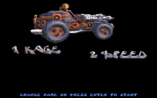 Screenshot of SpeedRage (DOS, 1996) - MobyGames