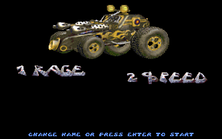 Screenshot of SpeedRage (DOS, 1996) - MobyGames