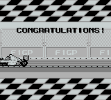 Screenshot of Fastest Lap (Game Boy, 1991) - MobyGames