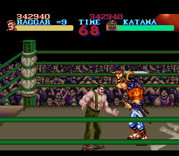 Screenshot of Final Fight (SNES, 1990) - MobyGames