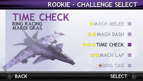 Screenshot of M.A.C.H.: Modified Air Combat Heroes (PSP, 2007) - MobyGames