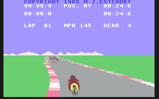 Screenshot of Speed King (Commodore 64, 1985) - MobyGames