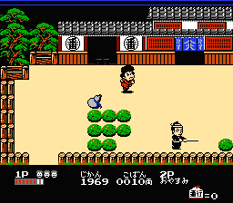 Screenshot of Ganbare Goemon 2 (NES, 1989) - MobyGames