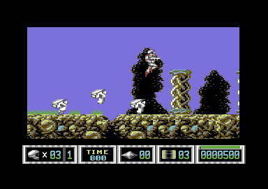 Screenshot of Turrican II: The Final Fight (Commodore 64, 1991) - MobyGames