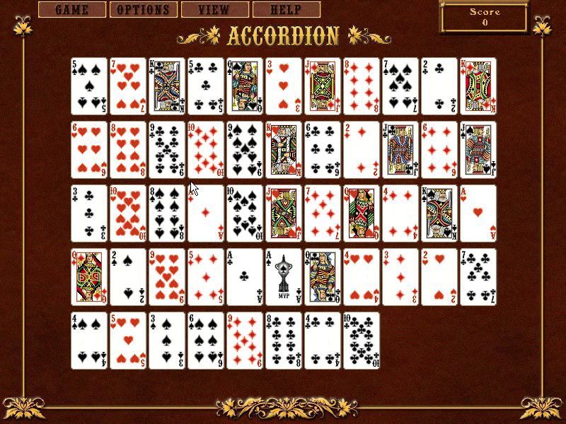 Screenshot of MVP Solitaire: Clubs Edition (Windows, 2000) - MobyGames