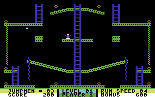 Screenshot of Jumpman Junior (Commodore 64, 1983) - MobyGames