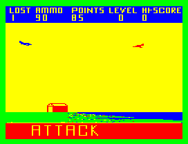 Screenshot of Jump Jet (Dragon 32/64, 1983) - MobyGames