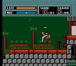 Screenshot of The Karate Kid (NES, 1987) - MobyGames