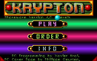 Screenshot of Krypton Egg (DOS, 1989) - MobyGames