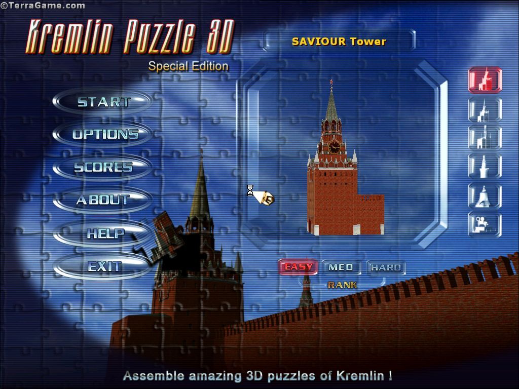 Screenshot of Kremlin Puzzle 3D (Windows, 2002) - MobyGames