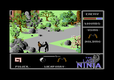 Screenshot of The Last Ninja (Commodore 64, 1987) - MobyGames