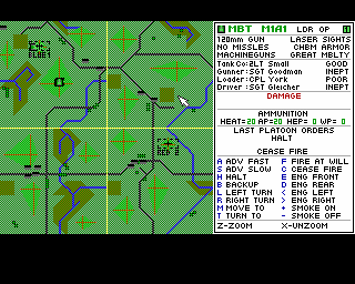 Screenshot of M1 Tank Platoon (Amiga, 1989) - MobyGames
