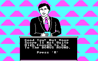 Screenshot of The $100,000 Pyramid (DOS, 1987) - MobyGames