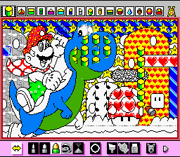 Screenshot of Mario Paint (SNES, 1992) - MobyGames