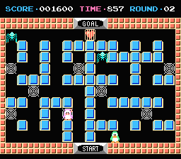 Screenshot of Binary Land (NES, 1983) - MobyGames