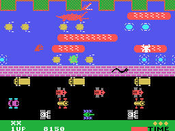 Screenshot of Frogger (TI-99/4A, 1981) - MobyGames