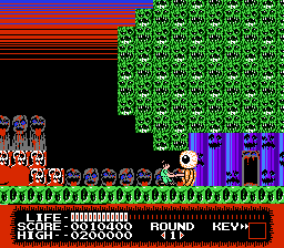 Screenshot of Monster Party (NES, 1989) - MobyGames