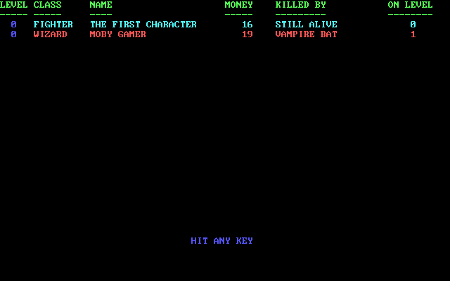 Screenshot of Moraff's Revenge (DOS, 1988) - MobyGames